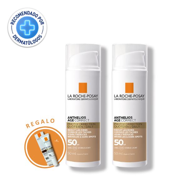 Dúo Blo Anthelios Age Correct FPS50 x 50ml C/Color – Qara Shop